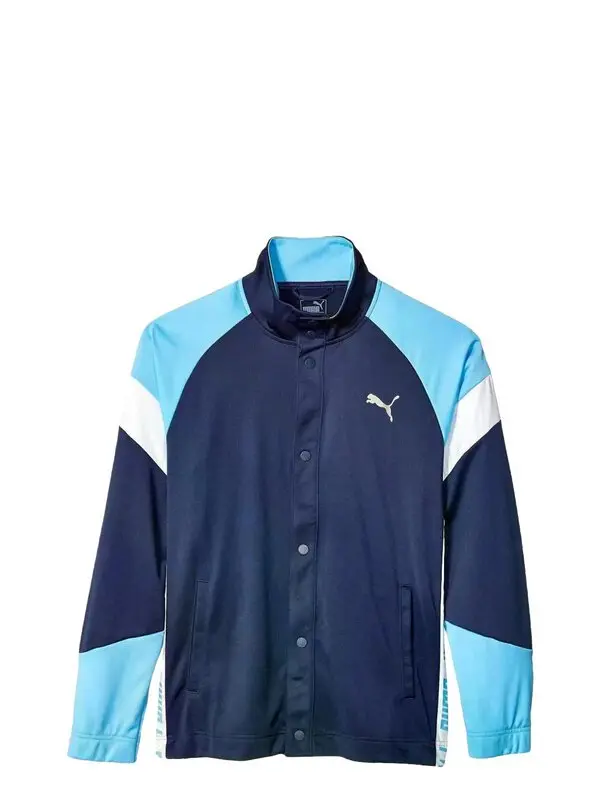 PUMA Logo-detail Buttoned Shirt - Blue