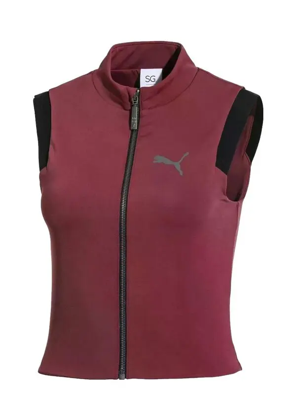 PUMA X Selena Gomez Zip-up Vest - Red