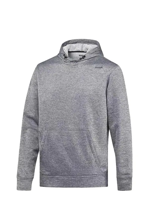 REEBOK Embroidered Logo Hoodie - Grey