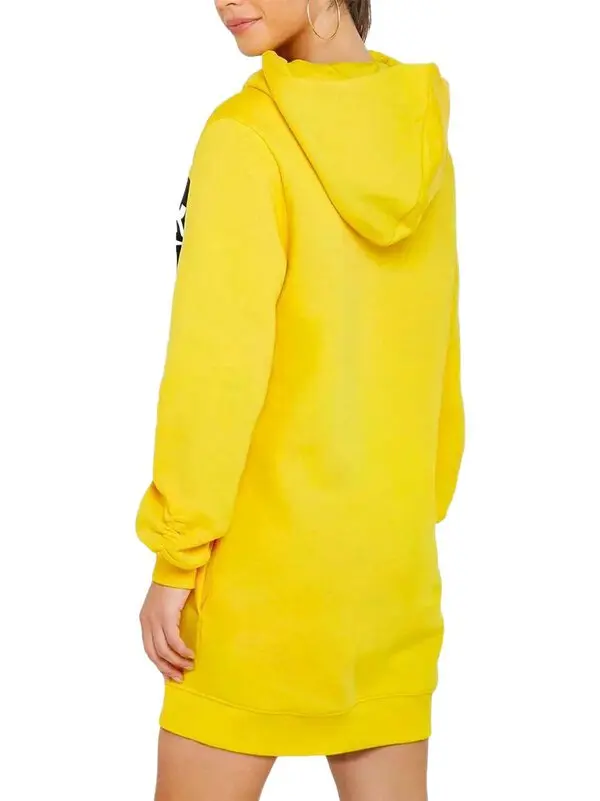 REEBOK Hooded Mini Dress - Yellow
