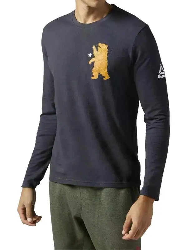 REEBOK X Crossfit Elite Fitness Long-sleeve T-shirt - Blue