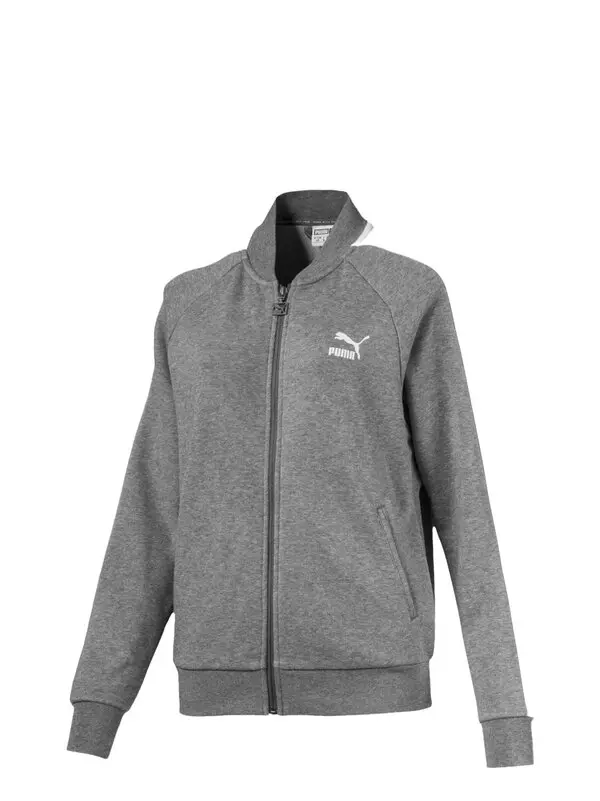 PUMA Zip-up Long-sleeve Sweatshirt - Grey