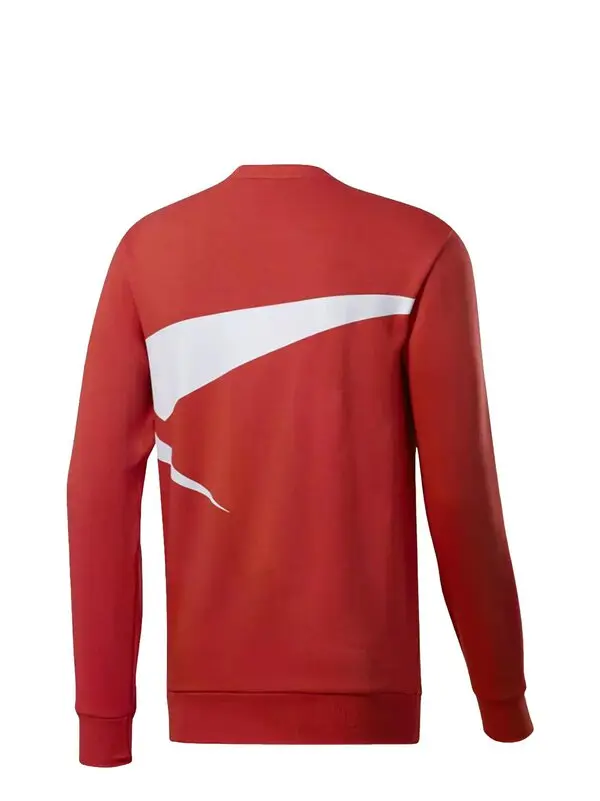 REEBOK International Crew Sweatshirt With Graphic Print - Red
