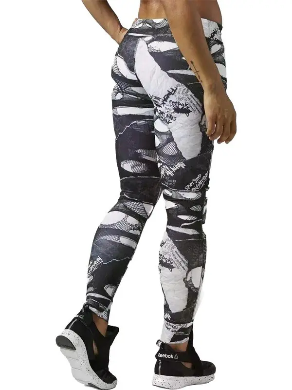REEBOK Dance Shredded Punk Leggings - Black