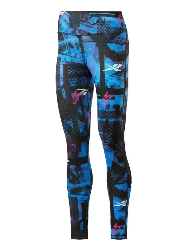 REEBOK Printed Leggings - Blue