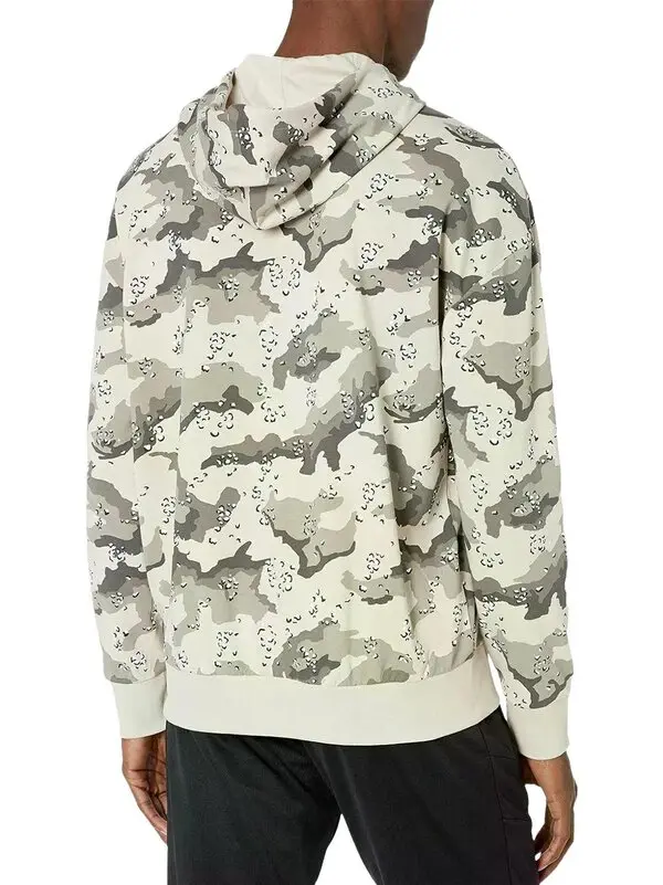 PUMA Wild Pack Camouflage Print Hoodie With Drawstring Hood - Neutrals