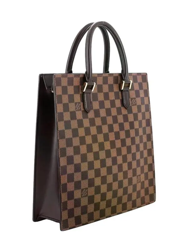 LOUIS VUITTON Damier Sac Plat Tote Bag - Brown