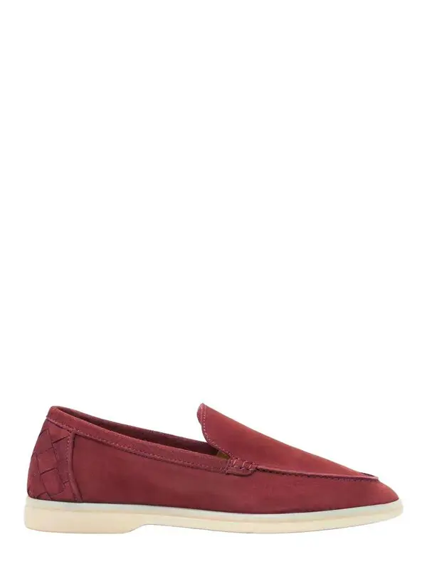 SCAROSSO Ludovica Suede Loafers - Red