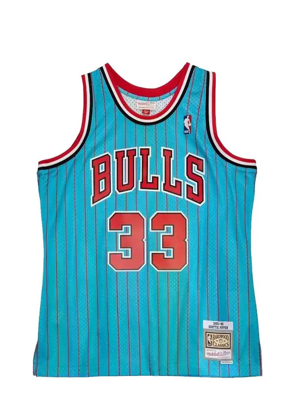 Mitchell & Ness Scottie Pippen Striped Vest - Blue
