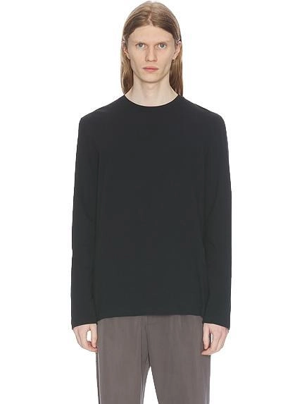 THE ROW Leon Long Sleeve T-shirt - Black