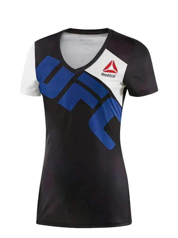 REEBOK V-neck Fighter Kit T-shirt - Black