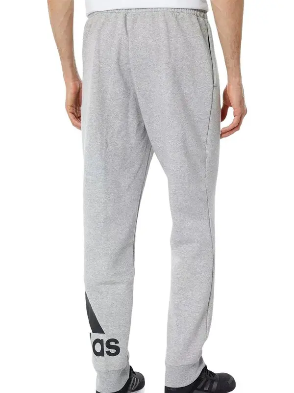 Adidas Essentials Tapered-cuff Logo Track Pants - Grey