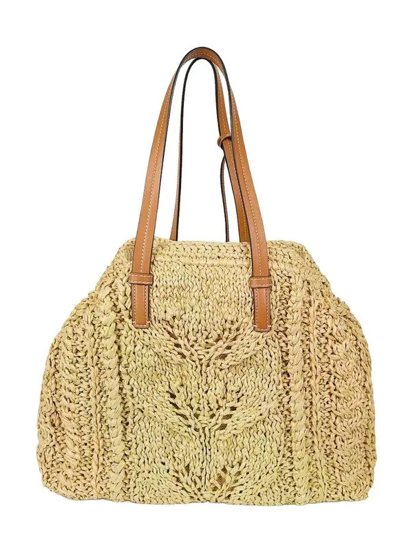 Ermanno Scervino Raffia Tote Bag - Neutrals