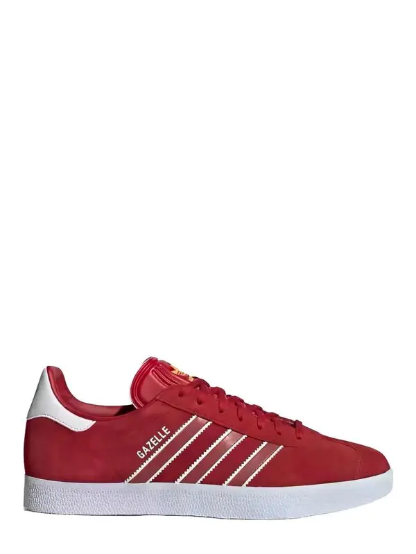 Adidas Gazelle Striped Sneakers - Red