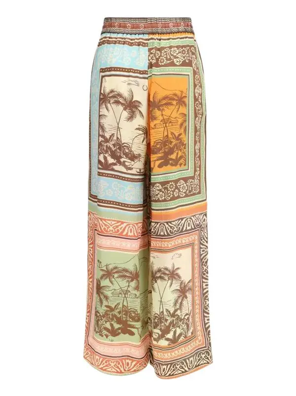 ALEMAIS Alberta Palazzo Pants - Brown