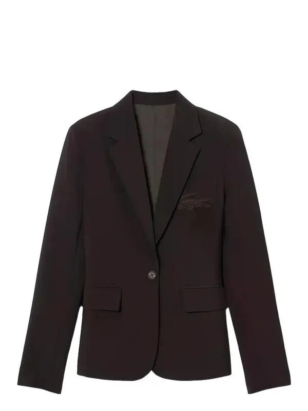Lacoste Logo-patch Blazer - Brown