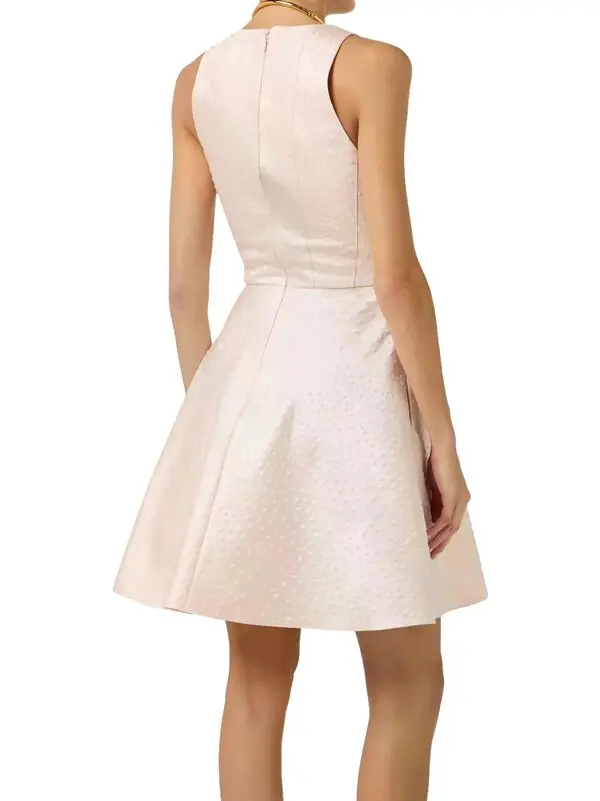 Elisabetta Franchi Zip-detail V-neck Mini Dress - Pink