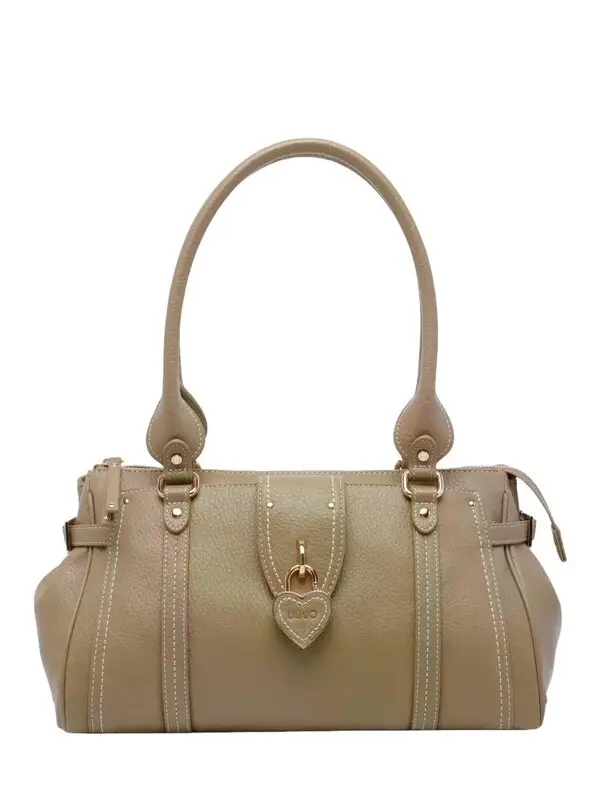 Liu Jo Heart Charm Shoulder Bag - Neutrals