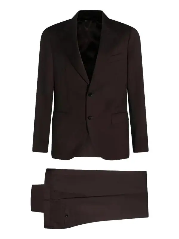 LARDINI Wool Suit - Brown