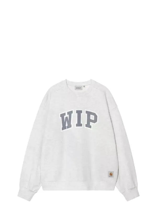 Carhartt Work In Progress Crewneck Sweatshirt With Logo - Grey