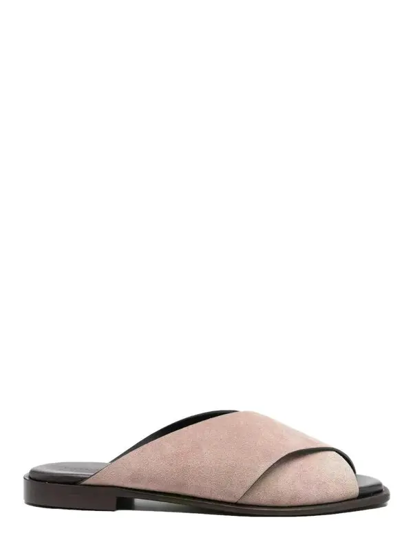 DONNARÌ Suede Mules - Grey