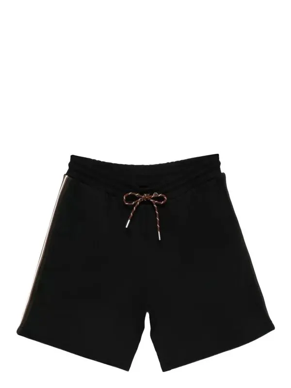 Moncler Drawstring Side Stripe Shorts - Black