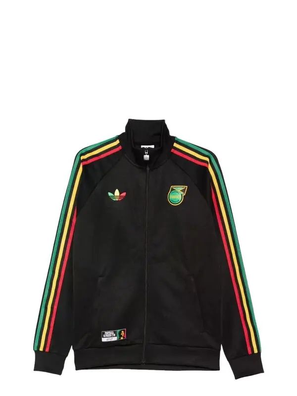 Adidas X Jamaica X Bob Marley Originals Striped Zipped Jacket - Blue