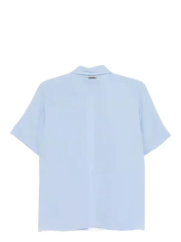 Iceberg Short-sleeve Shirt With Contrast Trim - Blue