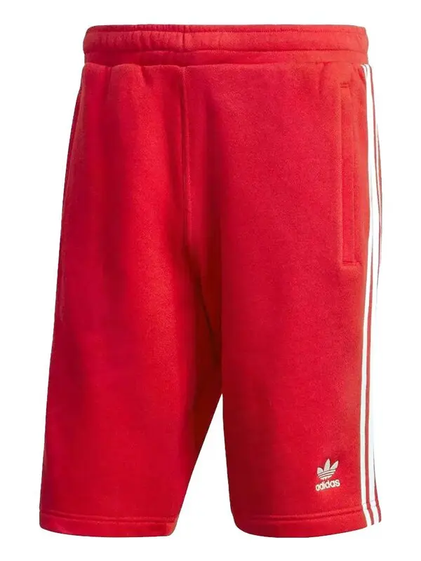 Adidas Originals Track Shorts With Signature 3-stripes - Red