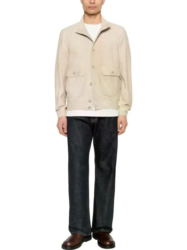 SALVATORE SANTORO Button Patch-pocket Jacket - Neutrals