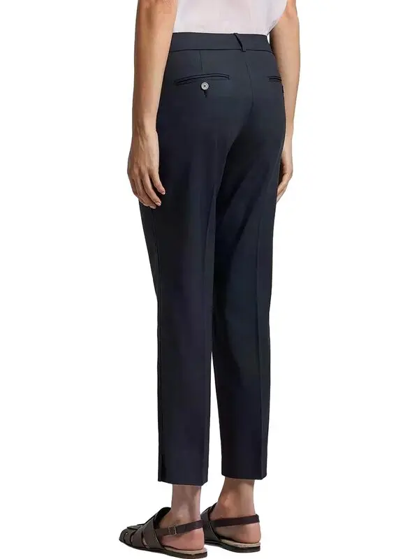 Peserico Cropped Tailored Trousers - Blue