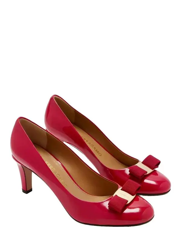 FERRAGAMO Bow-detail Pumps - Red