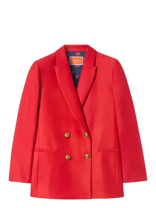 La DoubleJ Double-breasted Blazer - Red
