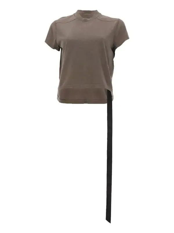 Rick Owens T-shirt With Strap Detail - Brown