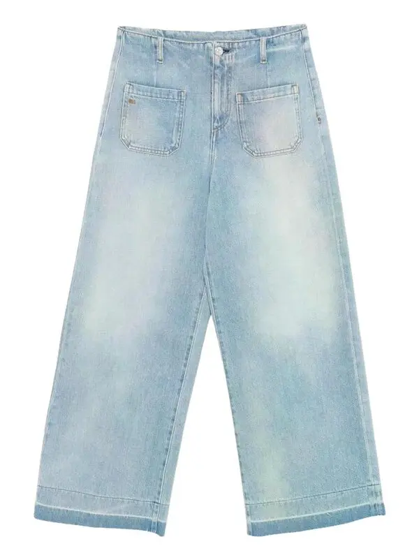 NINE:INTHE:MORNING Naia Cropped Jeans - Blue