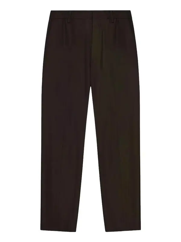 Nn07 Straight-leg Trousers With Elasticated Waistband - Brown