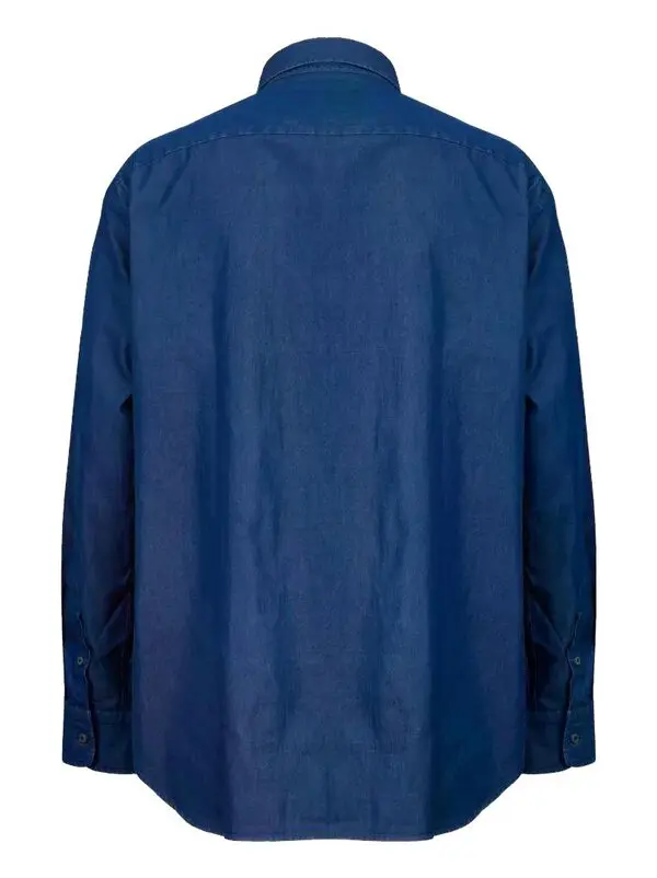 Brioni Regular Fit Cotton Shirt - Blue