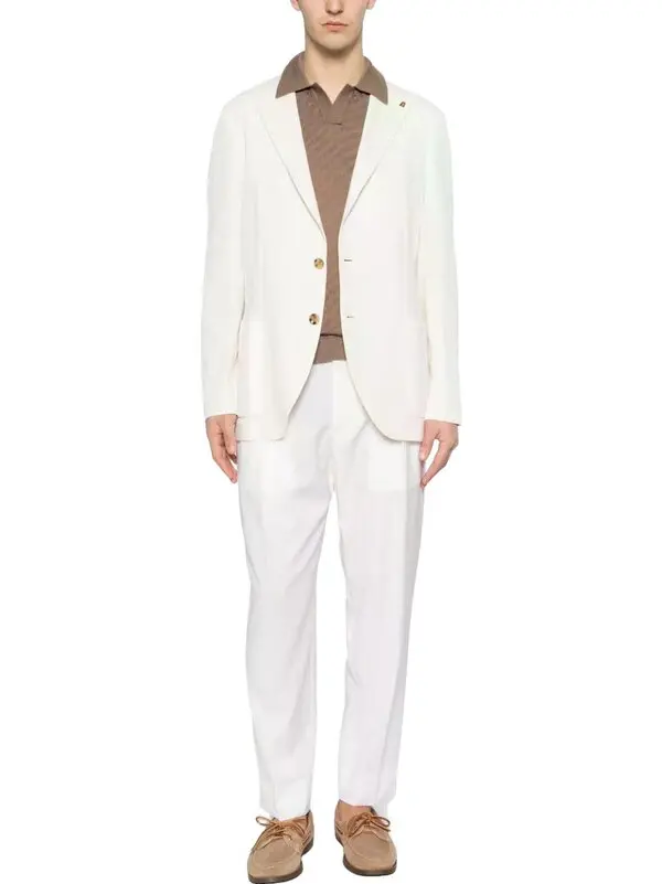 LATORRE Textured Tailored Blazer - Neutrals