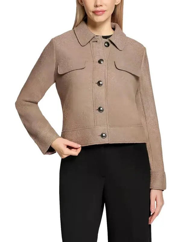 BETTY BARCLAY Buttoned Pocket Jacket - Neutrals