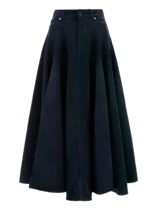 Balenciaga A-line Maxi Skirt - Blue