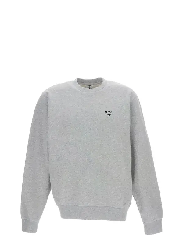 ARTE ANTWERP Logo-embroidered Sweater - Grey