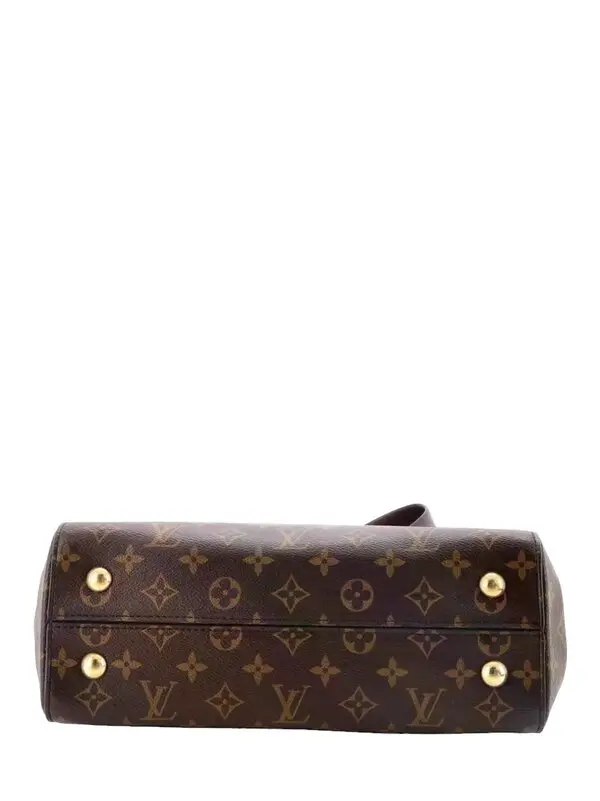 LOUIS VUITTON Cluny Top Handle Bag Monogram Canvas Mm Shoulder Bag - Brown