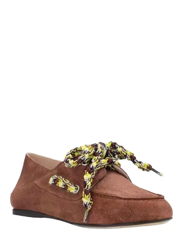 Pinko Lace-up Loafers - Brown