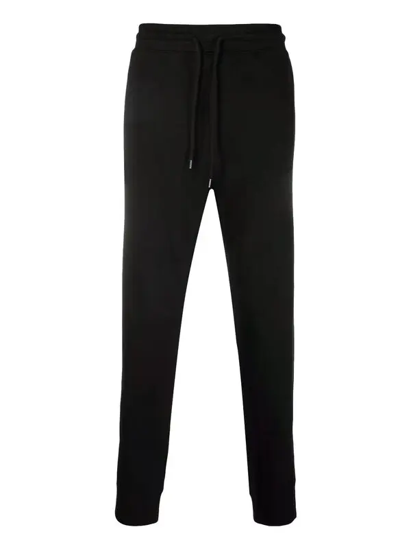 C.P. COMPANY Drawstring-waist Cotton Track Trousers - Black