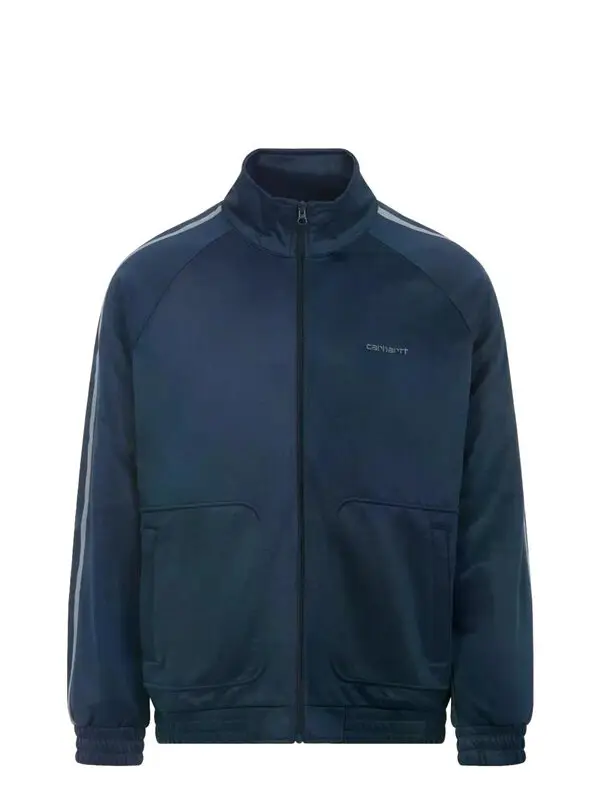 Carhartt Work In Progress Bolar Zip Stripe-detail Jacket - Blue