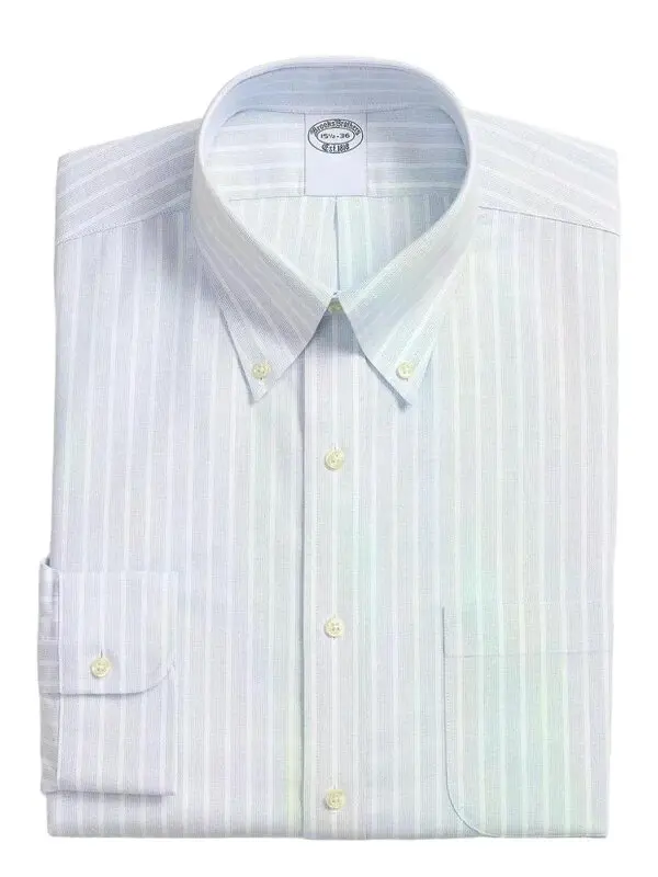 Brooks Brothers Button-down Striped Shirt - Blue