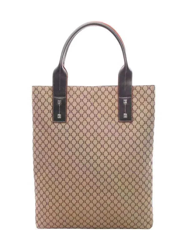 Celine 2018-2025 Macadam Canvas Tote Bag - Brown