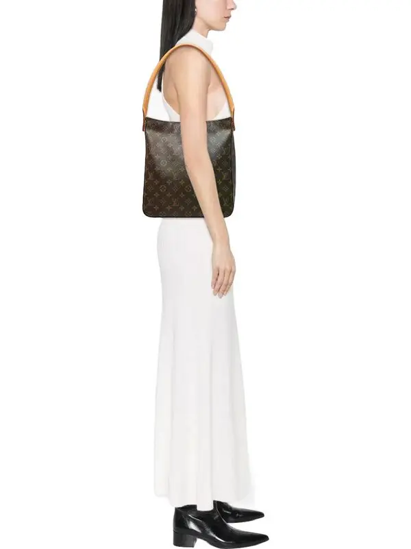 LOUIS VUITTON Monogram Looping Gm Shoulder Bag - Brown