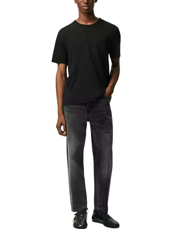 AMI Paris Cotton Tapered Fit Jeans - Grey