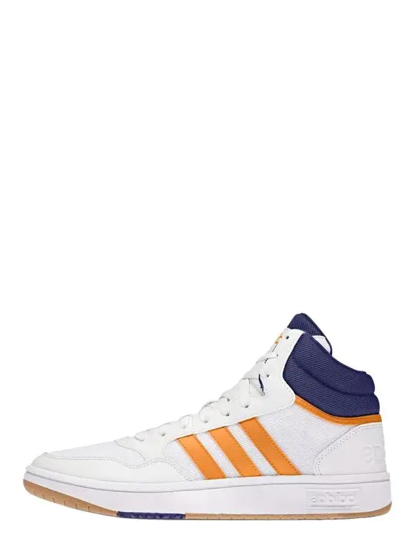 Adidas Hoops 3.0 Logo-detail Sneakers - White